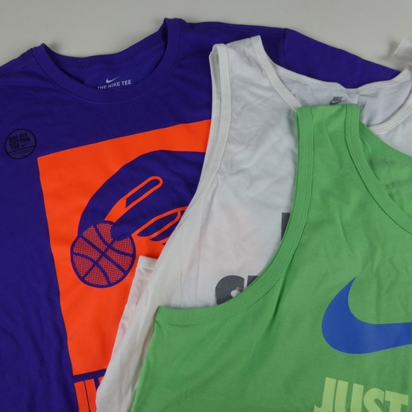 Nike | Shirts | Nike Athletic Cut Bundle Of 3 Tshirt Tank Top Nwt ...